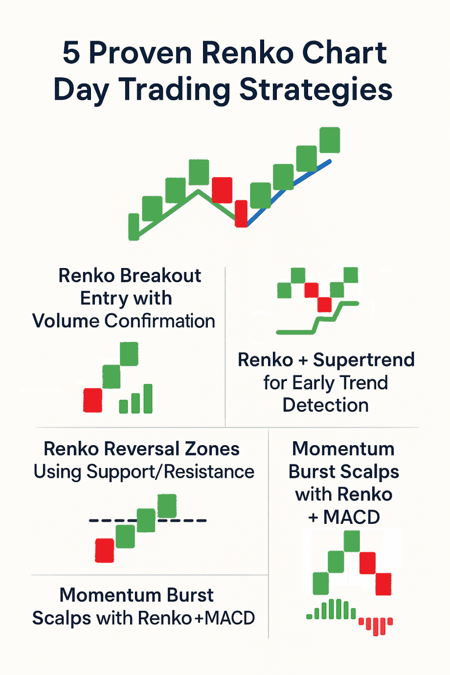 5 Renko Chart Day Trading Strategies for Consistent, Cleaner Trade Setups